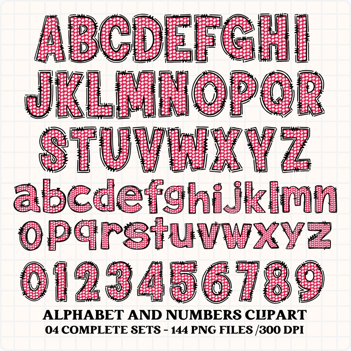 Lilo and Stitch Alphabet Clipart 300dpi Transparent PNG. 4 Styles With ...