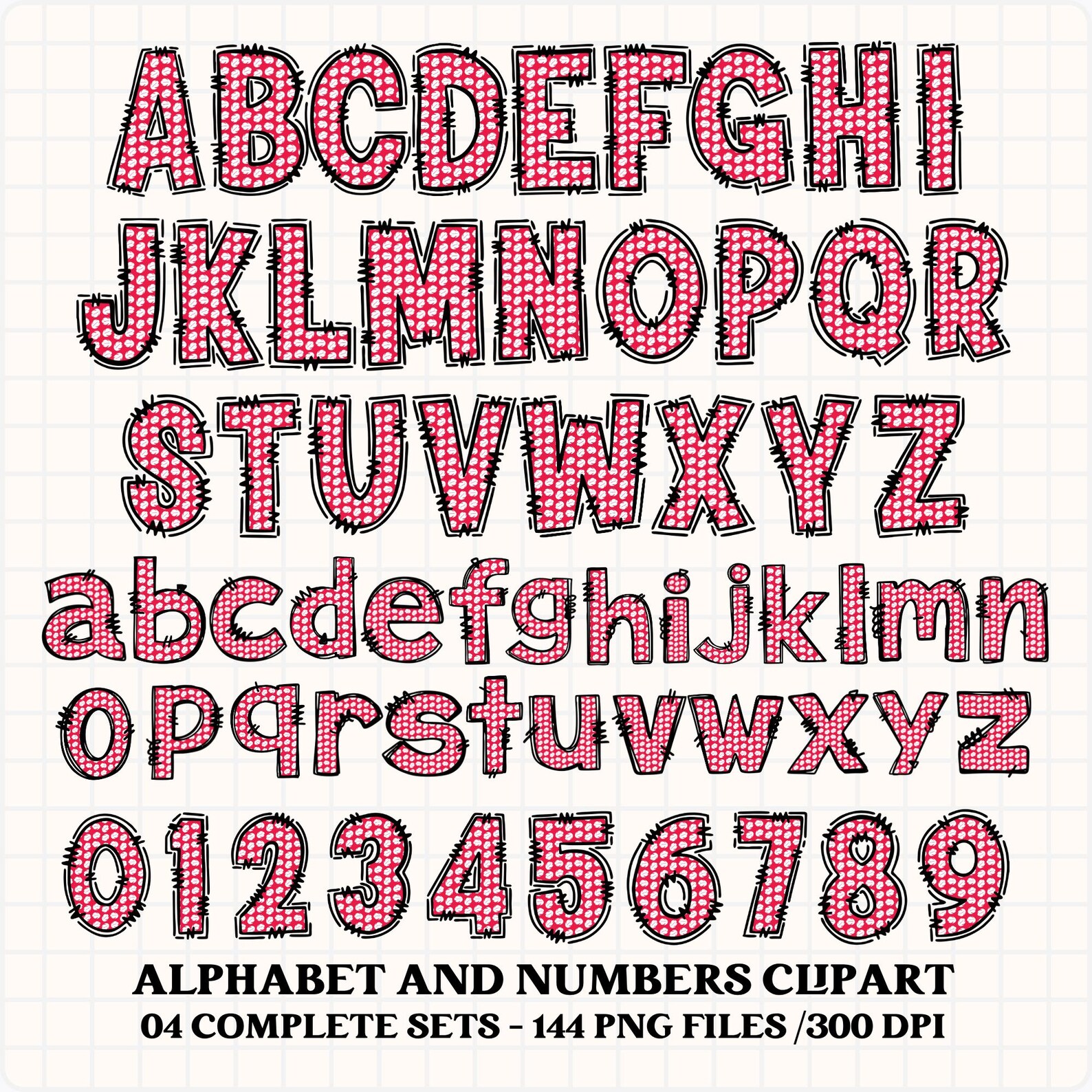 Lilo and Stitch Alphabet Clipart 300dpi Transparent PNG. 4 Styles With ...