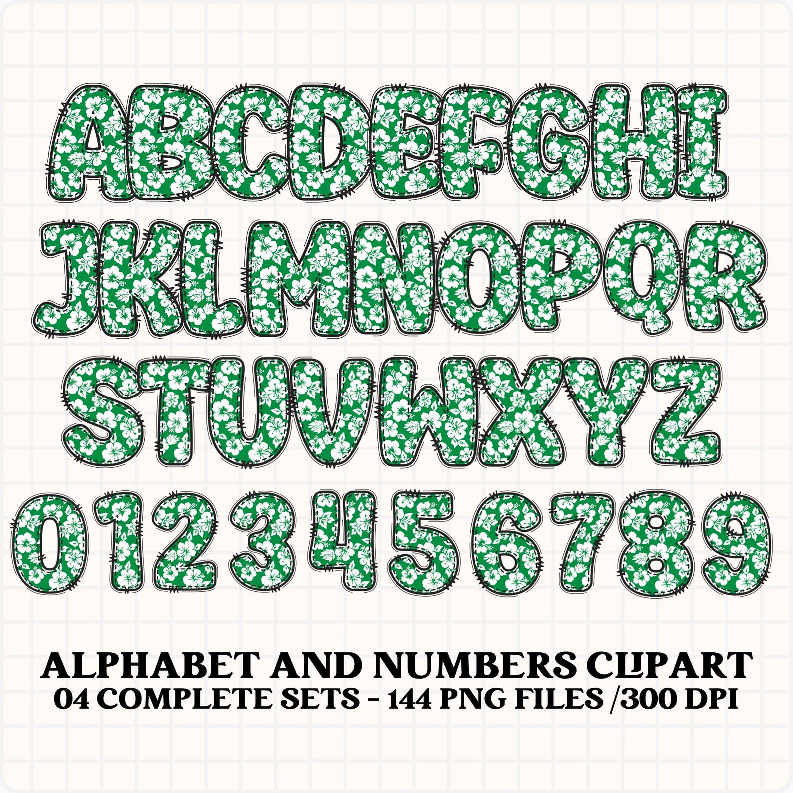 Lilo and Stitch Alphabet Clipart 300dpi Transparent PNG. 4 Styles With ...