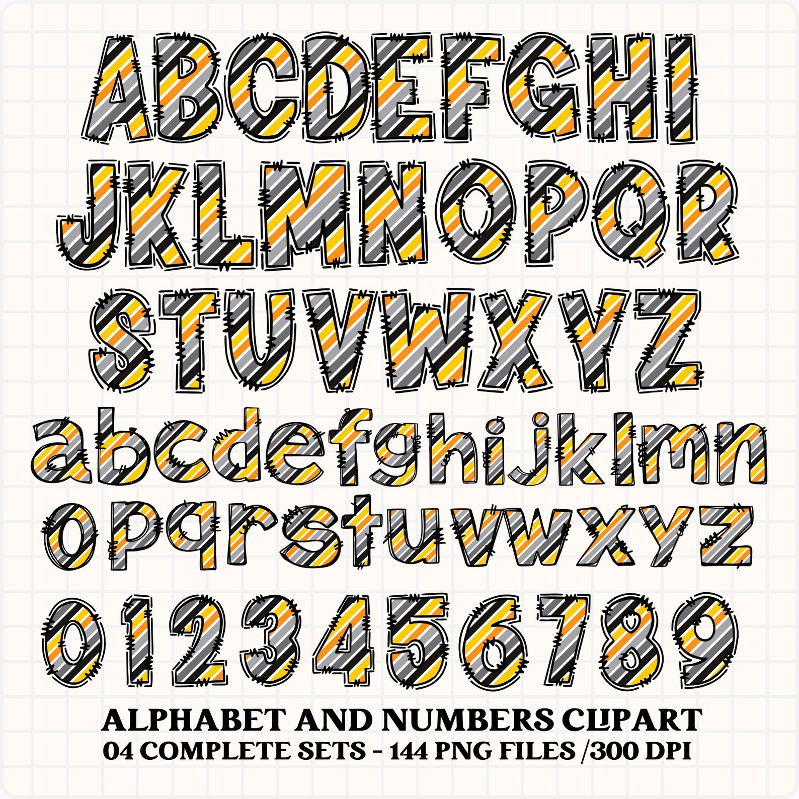 Construction Alphabet Clipart PNG. 4 Styles With Construction Cliparts ...
