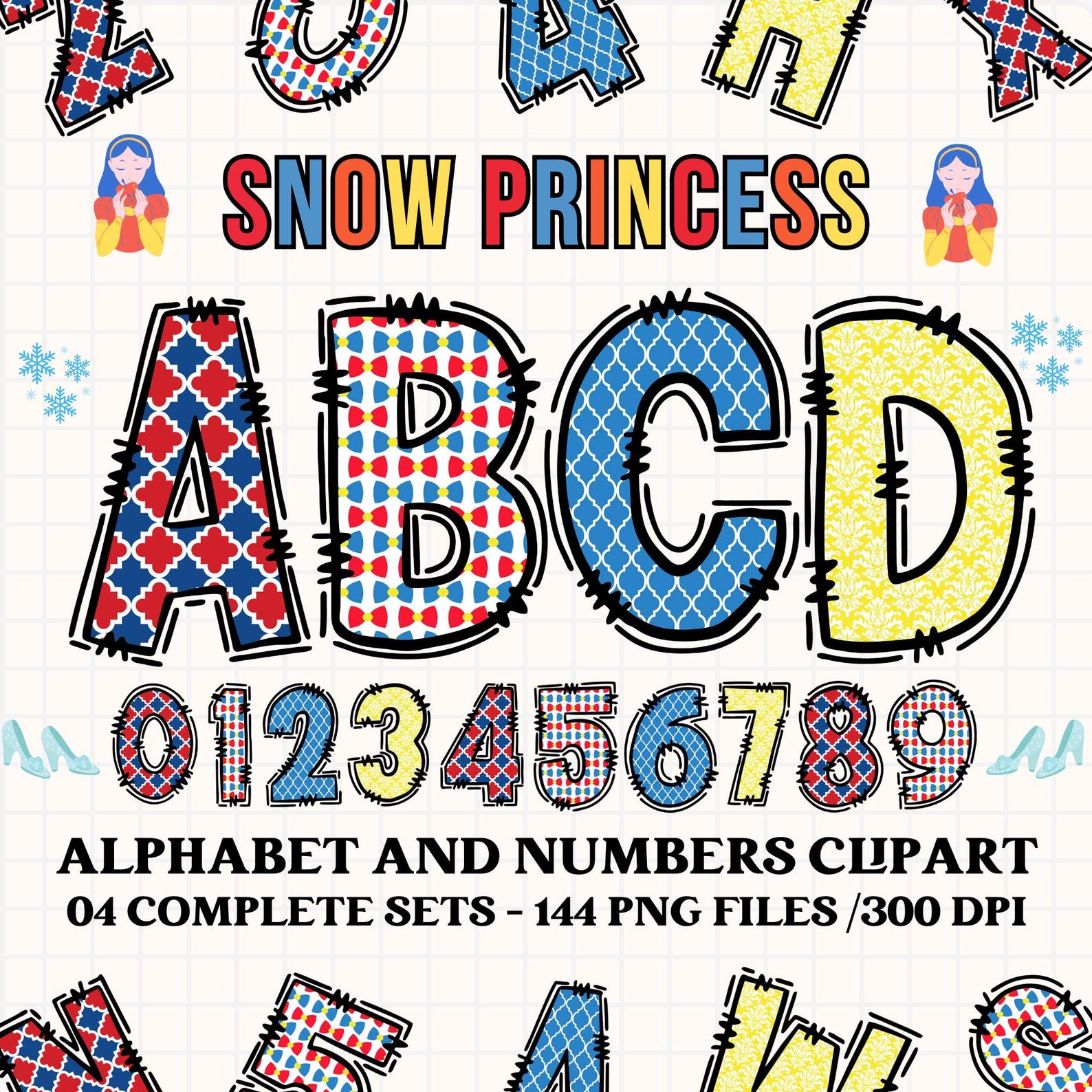Princess Alphabet Clipart 300dpi Transparent PNG. Princess Clipart Png ...