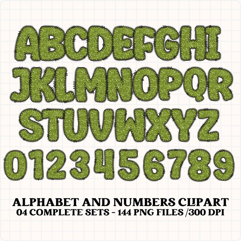 Lilo and Stitch Alphabet Clipart 300dpi Transparent PNG. 4 Styles With ...