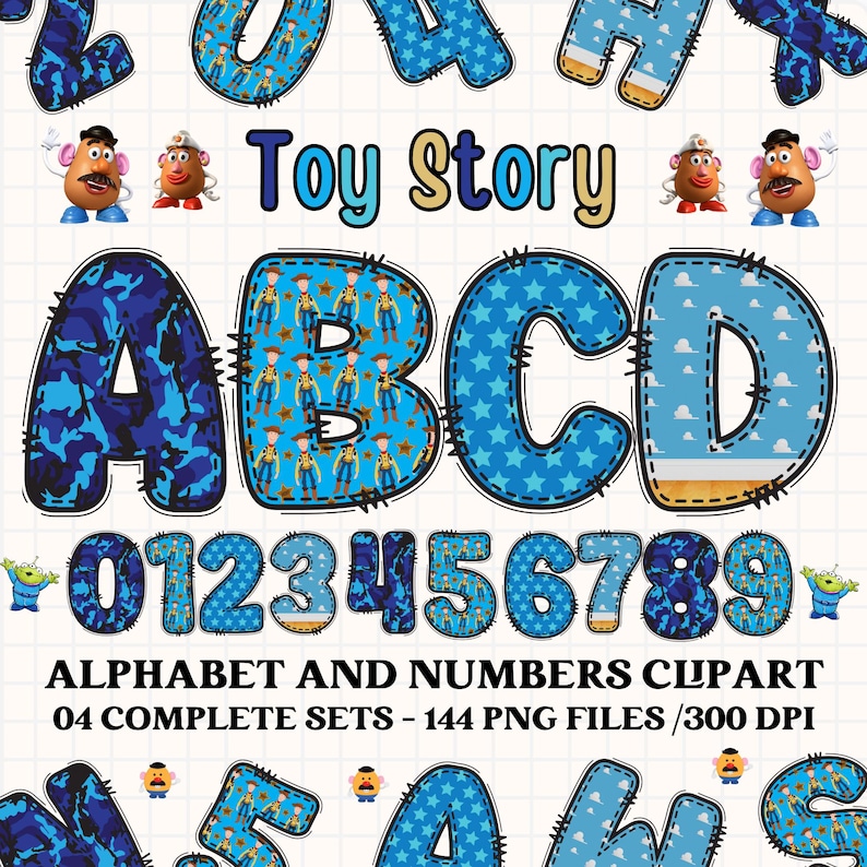 Toy Story Alphabet Clipart 300dpi Transparent PNG. Toy Story Clipart ...