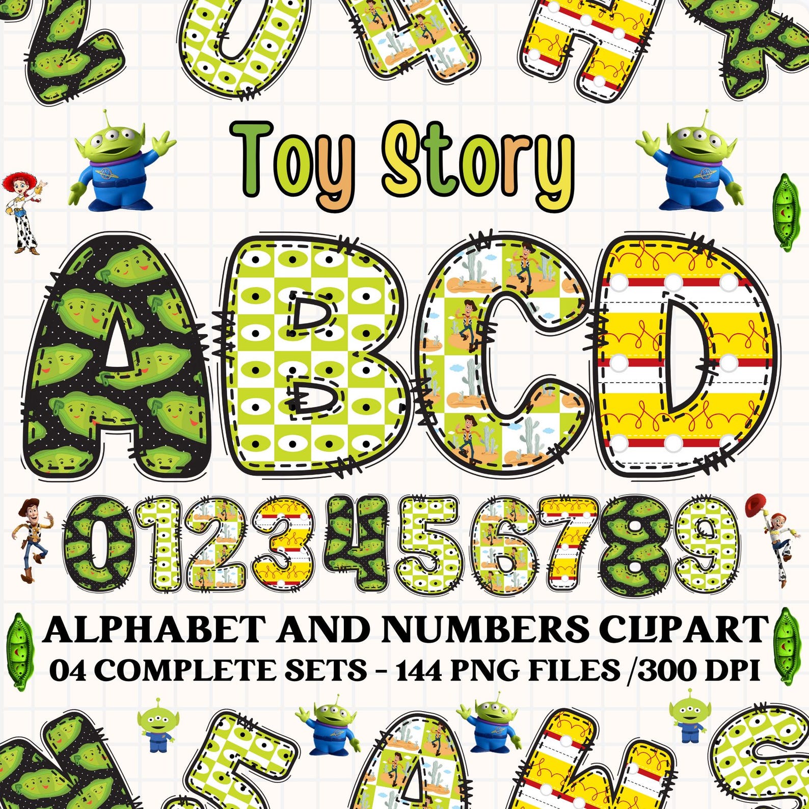 Toy Story Alphabet Clipart 300dpi Transparent PNG. Toy Story Clipart ...