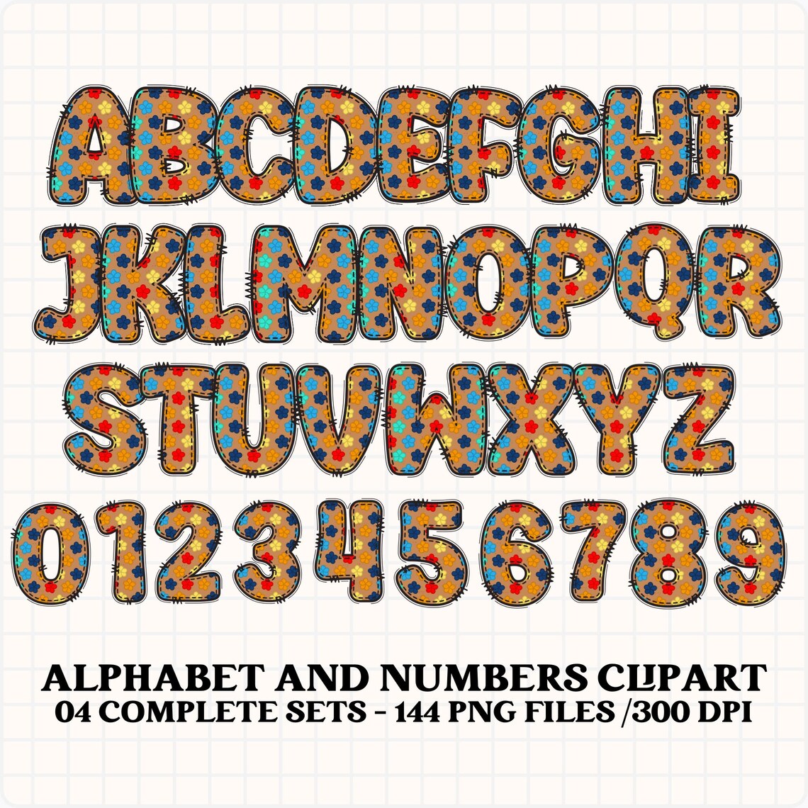 Lilo and Stitch Alphabet Clipart 300dpi Transparent PNG. 4 Styles With ...