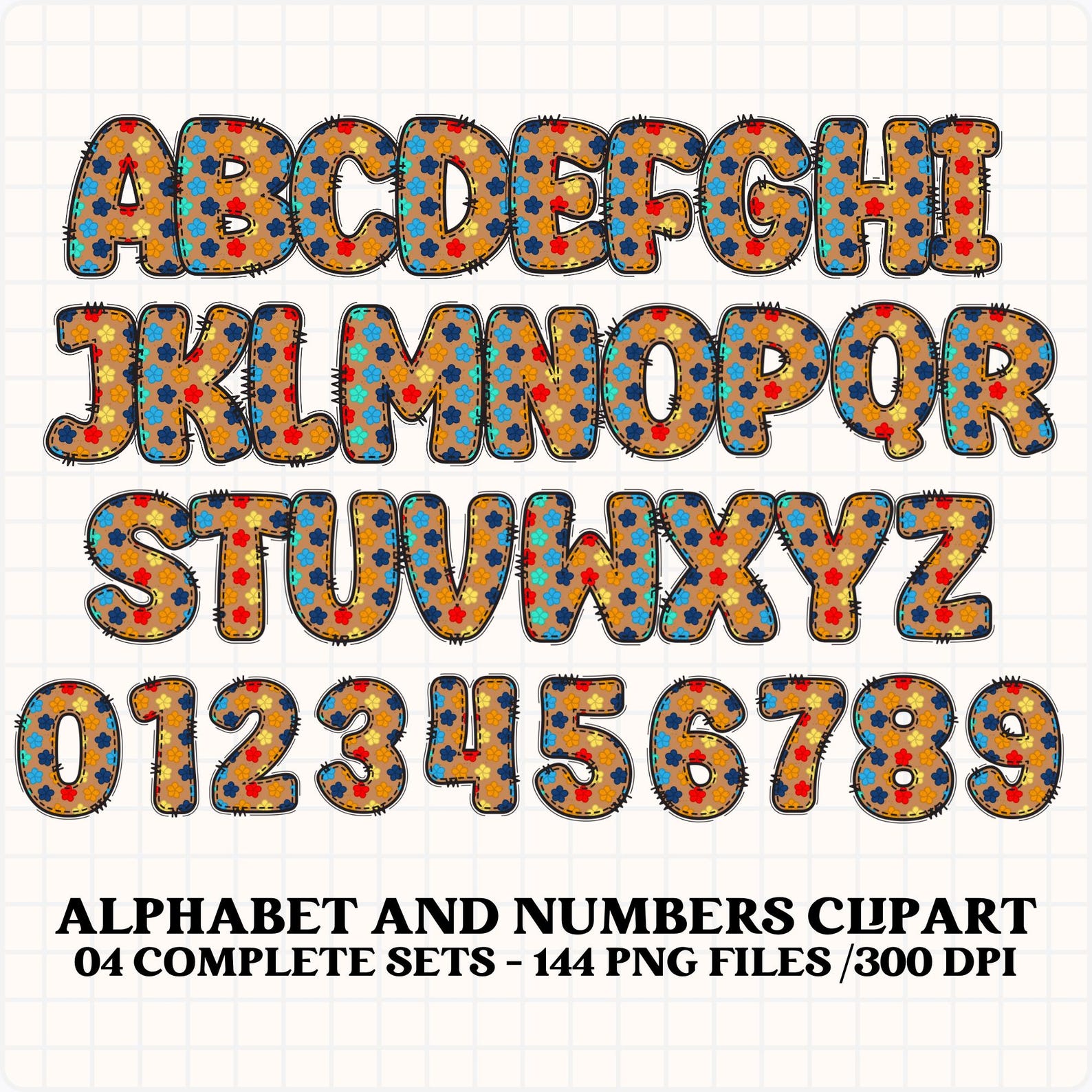 Lilo and Stitch Alphabet Clipart 300dpi Transparent PNG. 4 Styles With ...