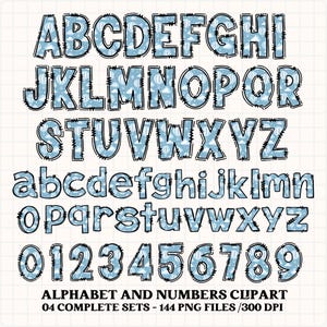 Baby Boy Alphabet Clipart PNG. 4 Styles With Baby Boy Cliparts. Baby ...