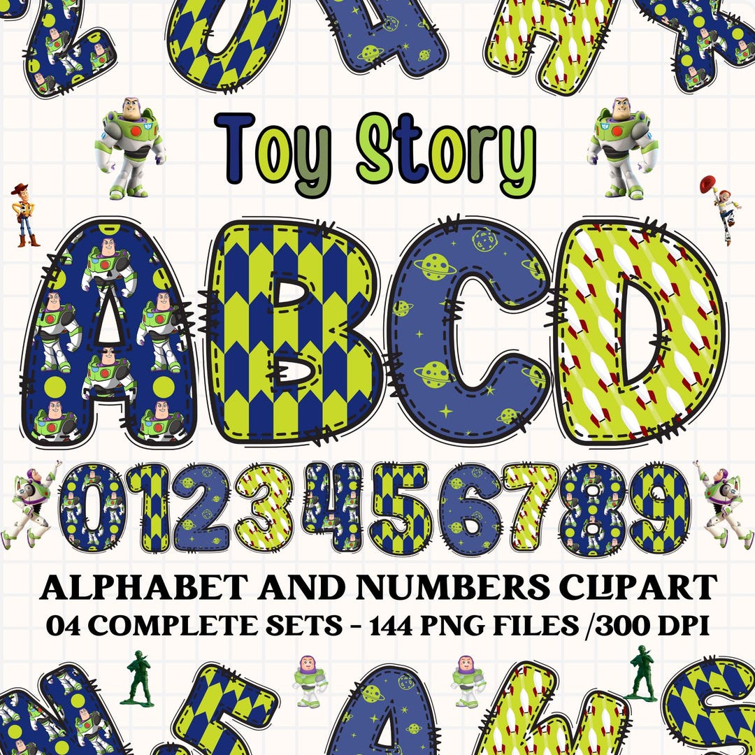 Toy Story Alphabet Clipart 300dpi Transparent PNG. Toy Story Clipart ...