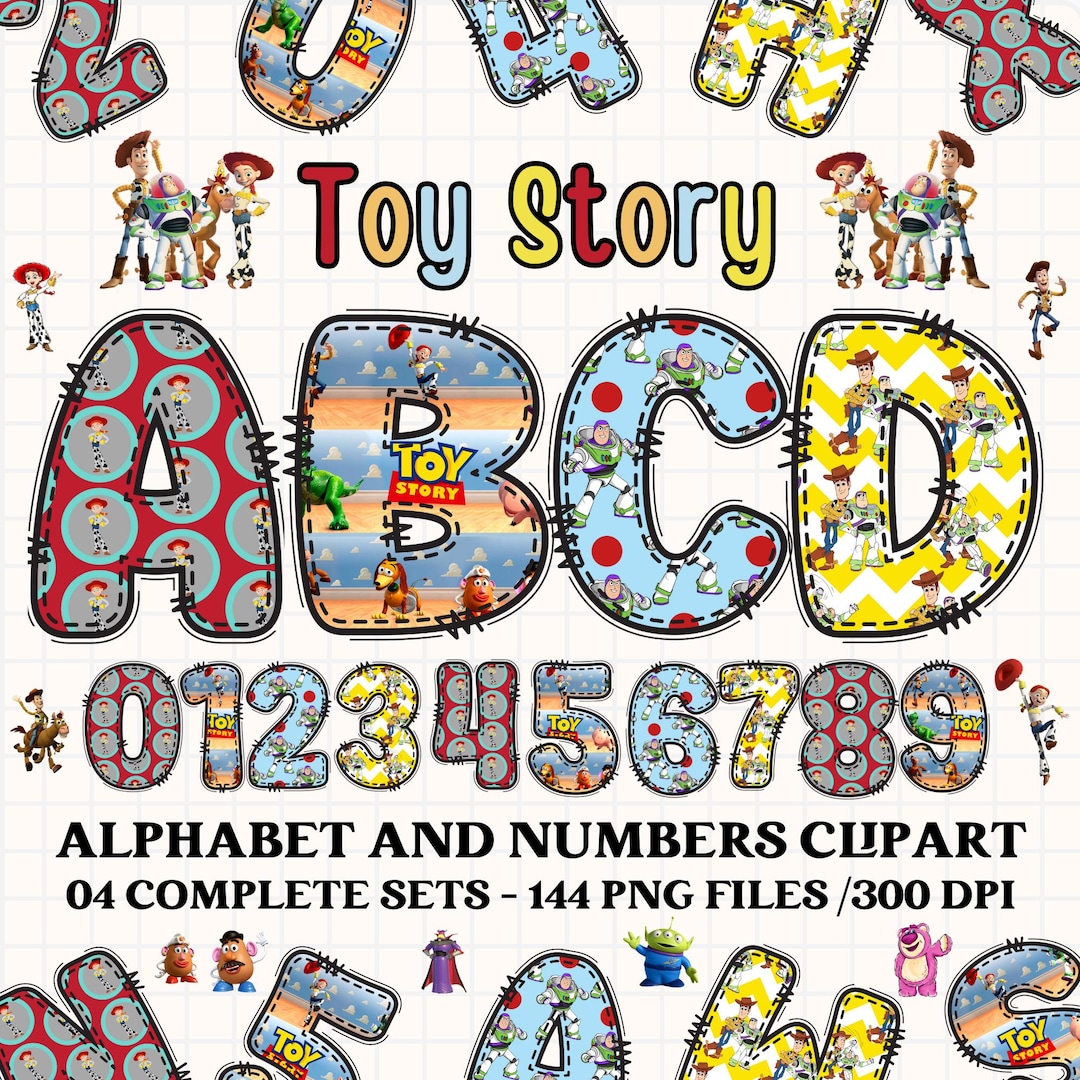 Toy Story Alphabet Clipart 300dpi Transparent PNG. Toy Story Clipart ...