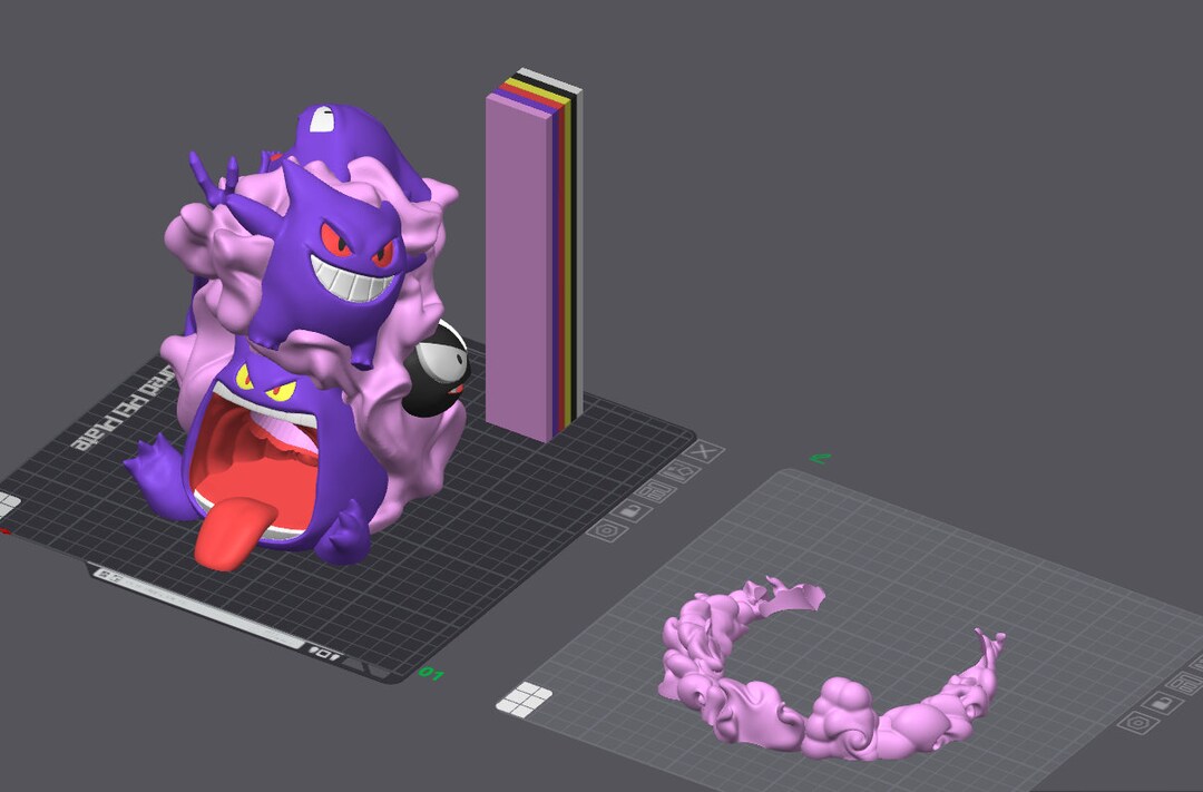 Gastly Evolution Dice Tower Set haunter, Gengar, Mega Gengar, and ...