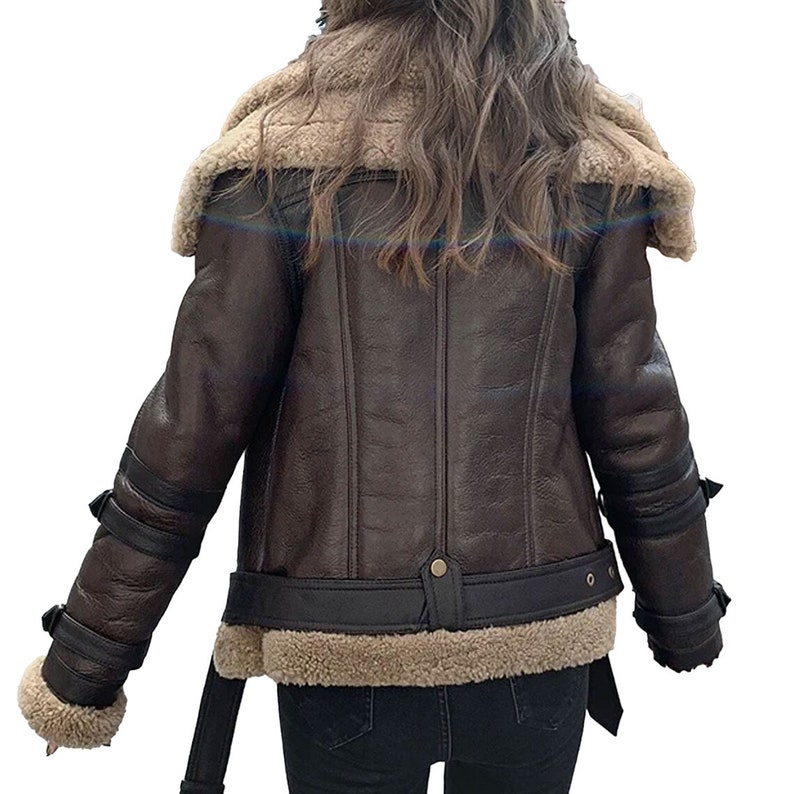 Women's B3 Bomber Pilot RAF Aviator Bomber Leather Jacket-flying ...