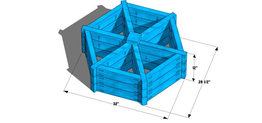 DIY Wheel Garden Planter Plan Pdf File, Flower Pots, Wood Planter Box ...