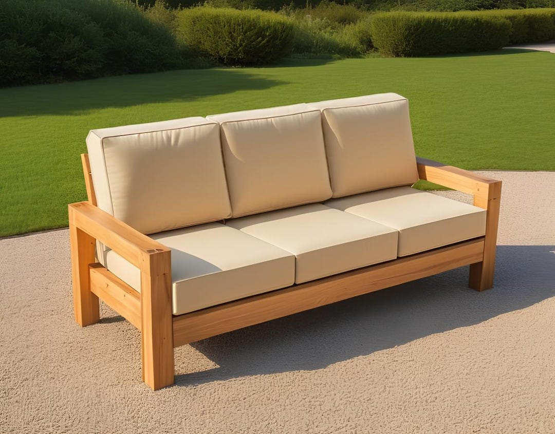 DIY Patio Sofa Build Plan | Woodworking Plan | Outdoor Sofa Plan ...