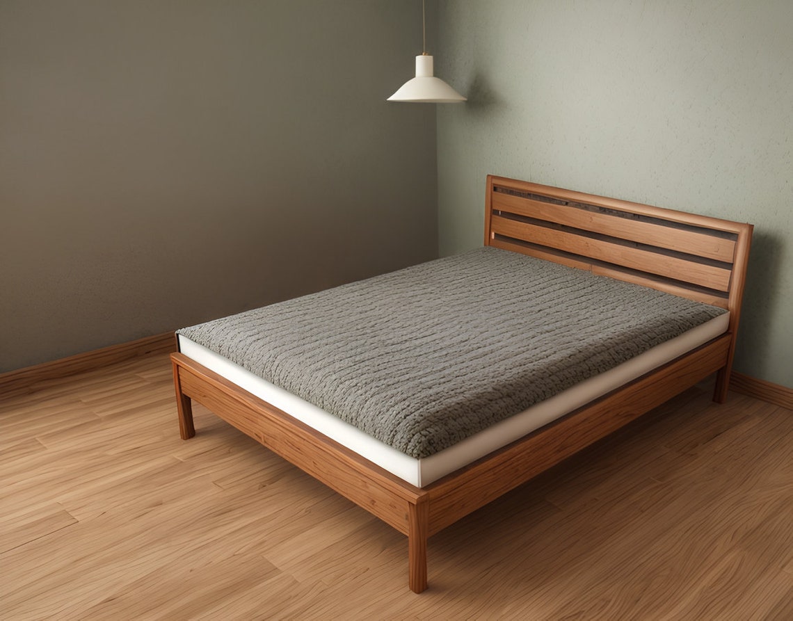 DIY Queen Size Bed Frame Plan, Woodworking Plans, Wooden Bed Frame ...