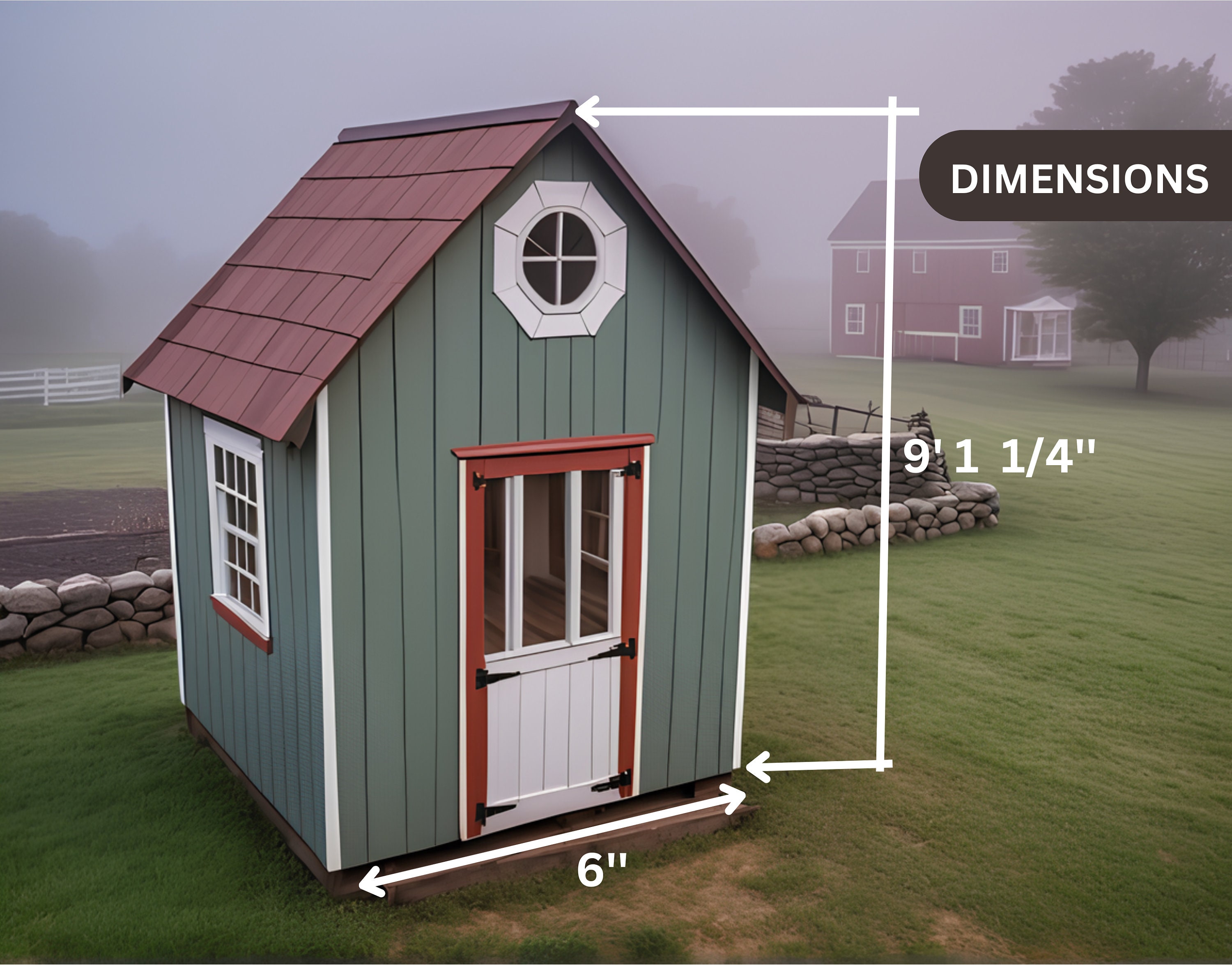 6x6 DIY Loft Playhouse Build Plan. Modern Playhouse, Wooden Playhouse ...
