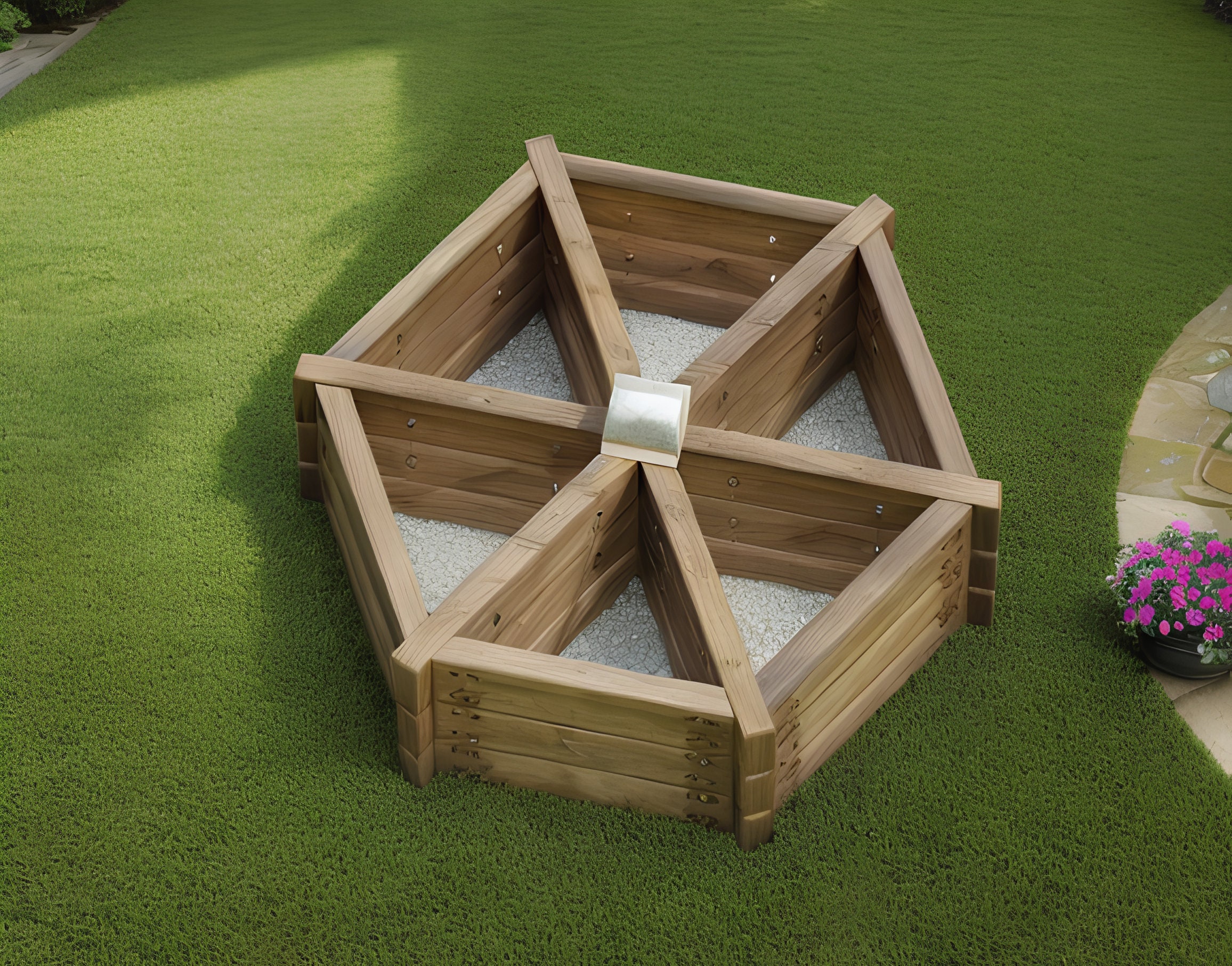 DIY Wheel Garden Planter Plan Pdf File, Flower Pots, Wood Planter Box ...