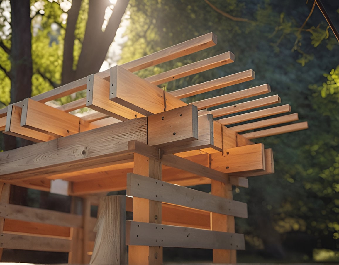 DIY Outdoor Arbor Build Plan, Pergola Plans, Outdoor Arbor Plan Garden ...