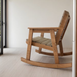 DIY Rocking Chair Build Plan Pdf File, Woodworking Plans, Patio ...