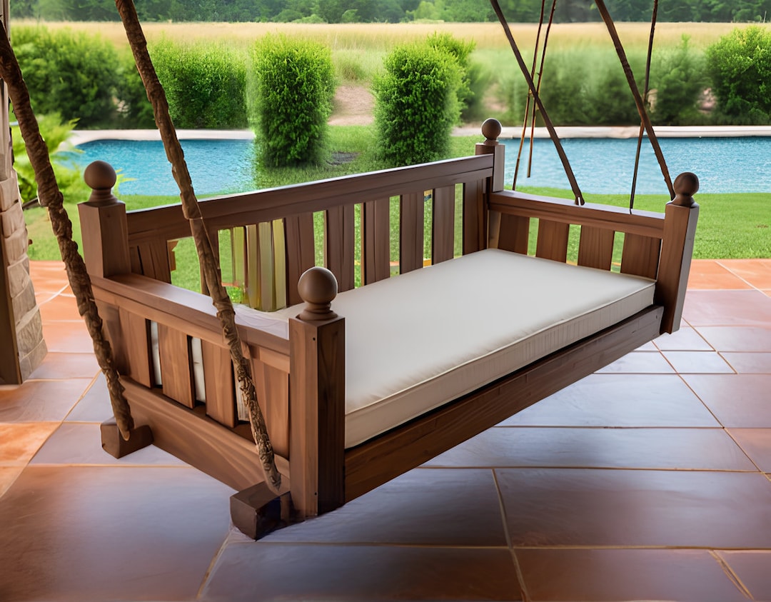 DIY Porch Swing Bed Plans, Daybed Swing, Woodworking Plans, Diy Bed ...