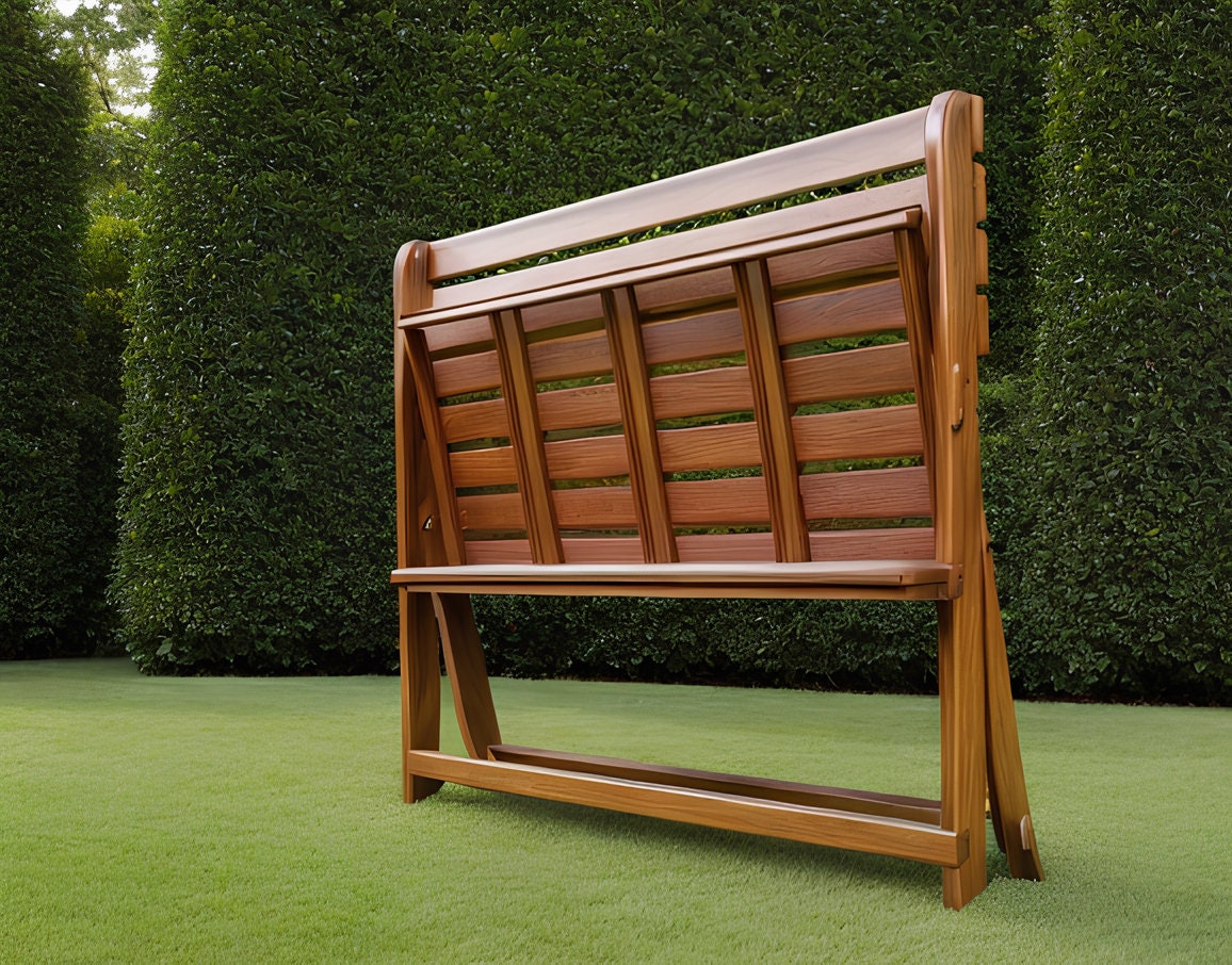 DIY Folding Bench Plan Pdf File , Outdoor Bench, Diy Plans, Woodworking ...