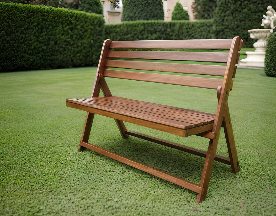 DIY Folding Bench Plan Pdf File , Outdoor Bench, Diy Plans, Woodworking ...