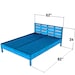 DIY Queen Size Bed Frame Plan, Woodworking Plans, Wooden Bed Frame ...