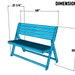 DIY Folding Bench Plan Pdf File , Outdoor Bench, Diy Plans, Woodworking ...