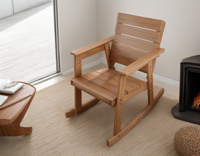 DIY Rocking Chair Build Plan Pdf File, Woodworking Plans, Patio ...