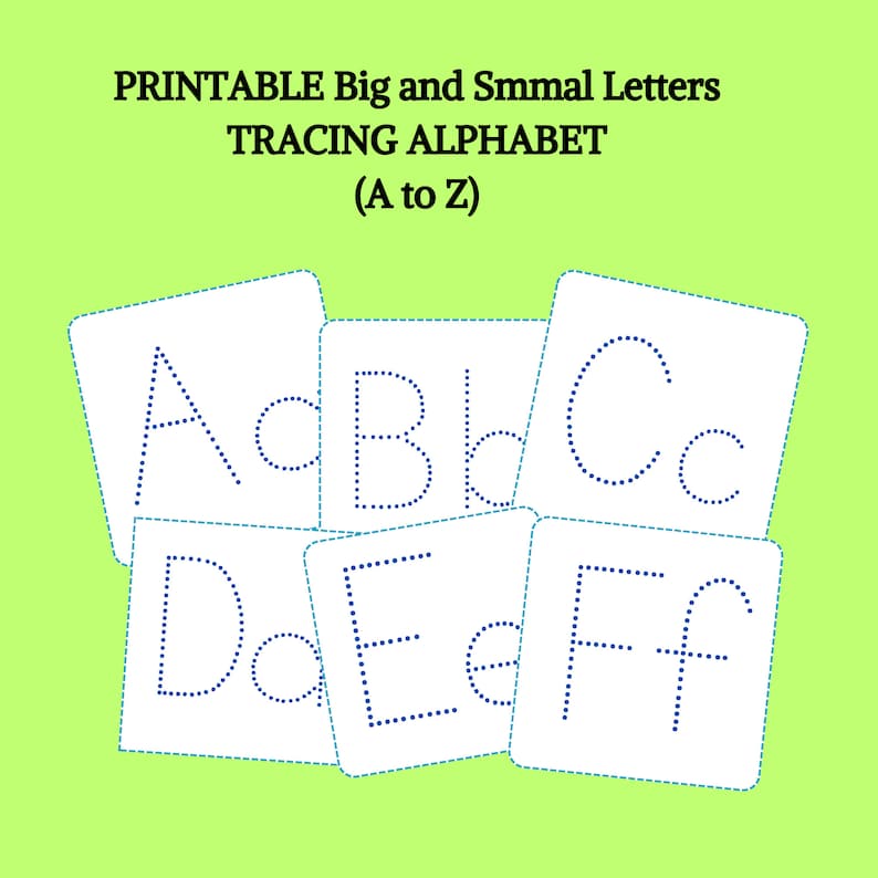Big and Small Letters Printable Alphabet Letters Workbook Pre School ...