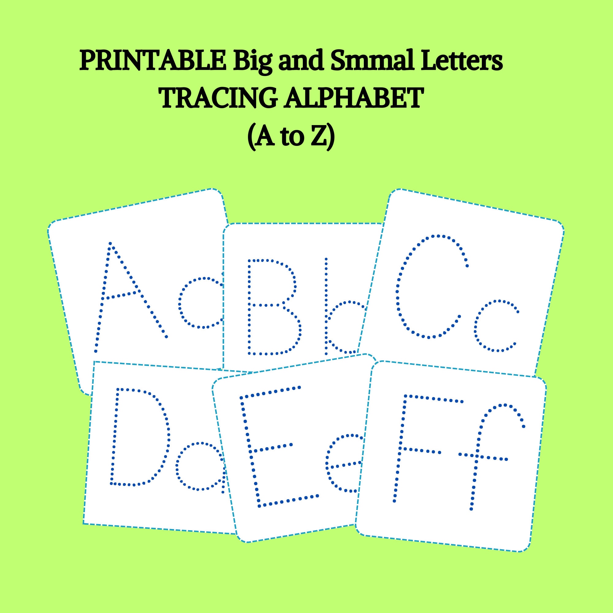 Big and Small Letters Printable Alphabet Letters Workbook Pre School ...