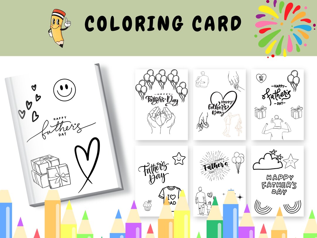 PRINTABLE Father's Day Coloring Worksheet Father's Day Worksheet Color ...