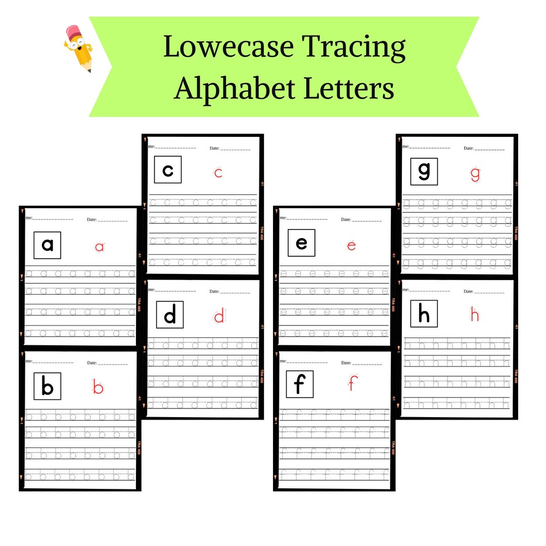Handwriting Practice Lowercase Alphabet Letters Worksheets Alphabet ...