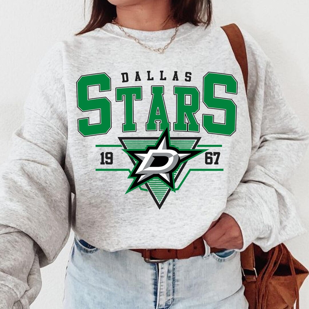 Vintage 90s Dallas Stars Sweatshirt, Dallas Stars Hockey Crewneck ...