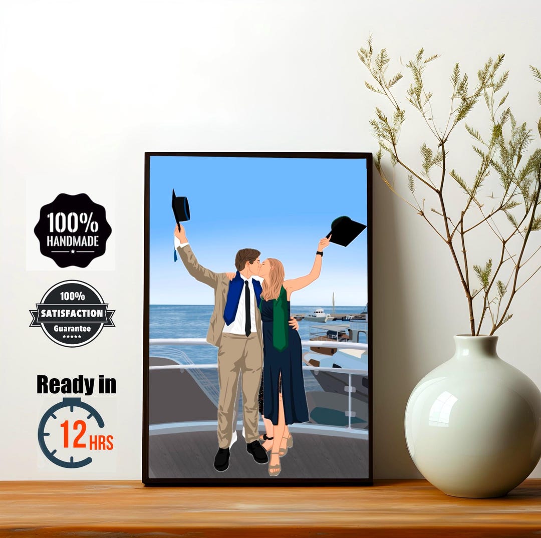 Custom Portrait, Gift for Boyfriend, Faceless Portrait, Christmas Gift ...