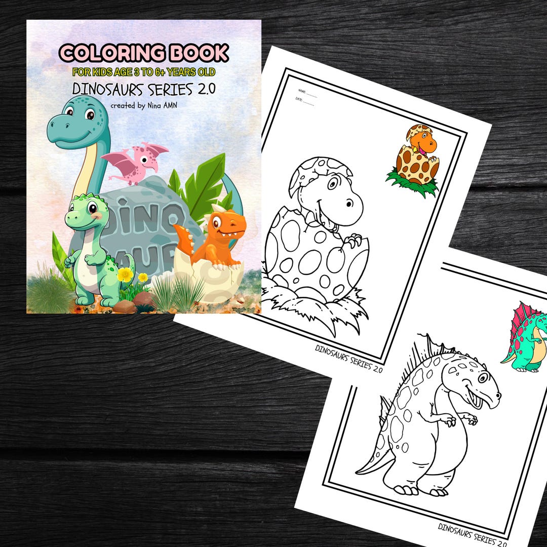 Creative Dino Fun: Digital Coloring Book With 30 Exciting Pages for ...
