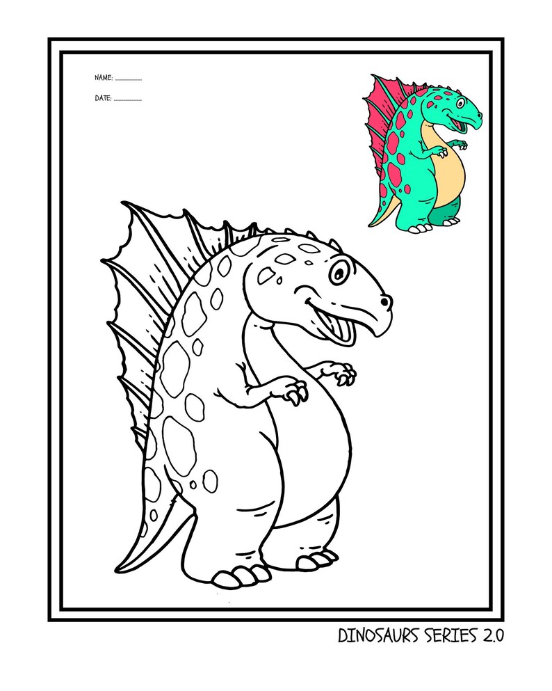 Creative Dino Fun: Digital Coloring Book With 30 Exciting Pages for ...