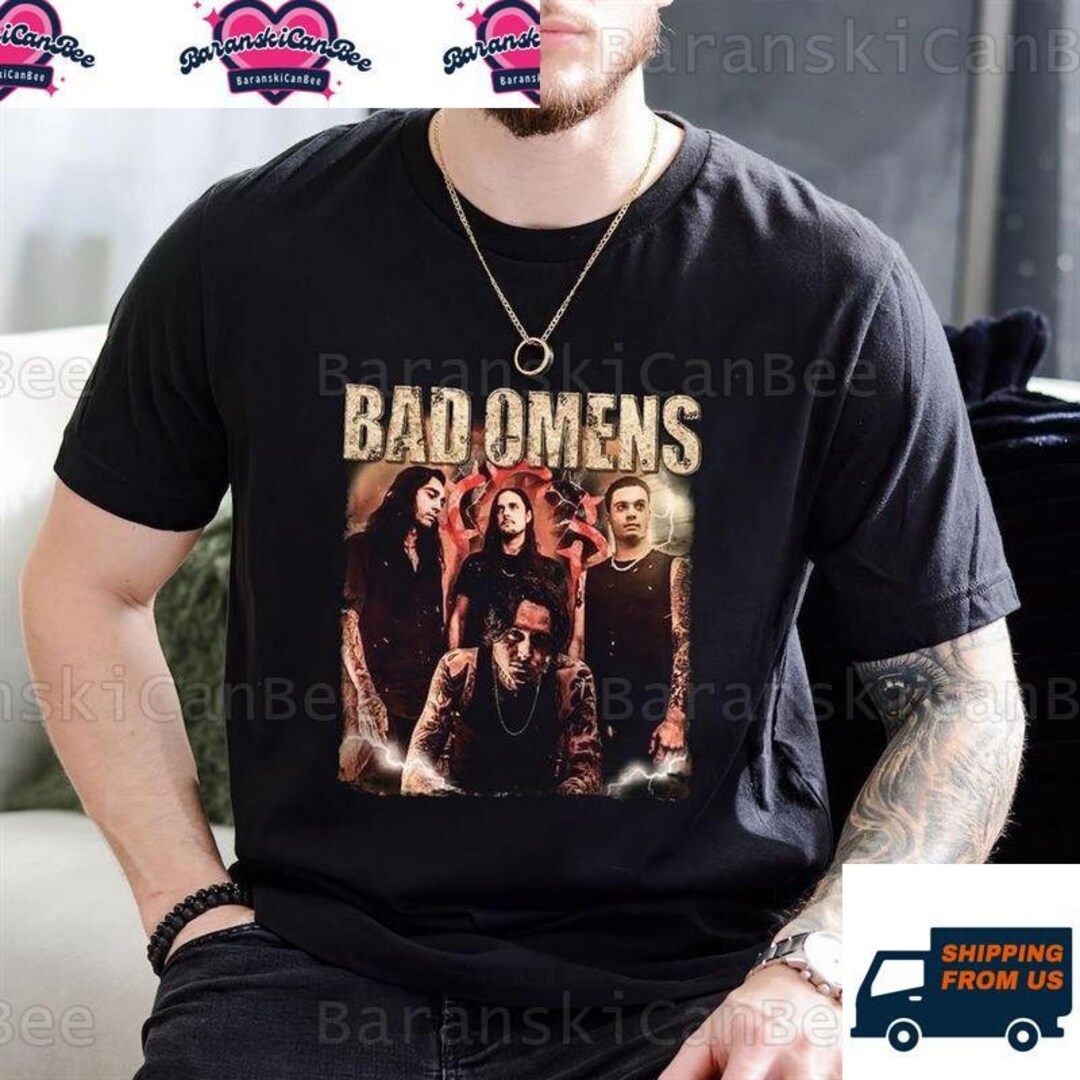Bad Omen Tour 2024 Shirt, Bad Omen 2024 Concert Shirt, Bad Omen Band Fan Shirt, Bad Omen Rock ...
