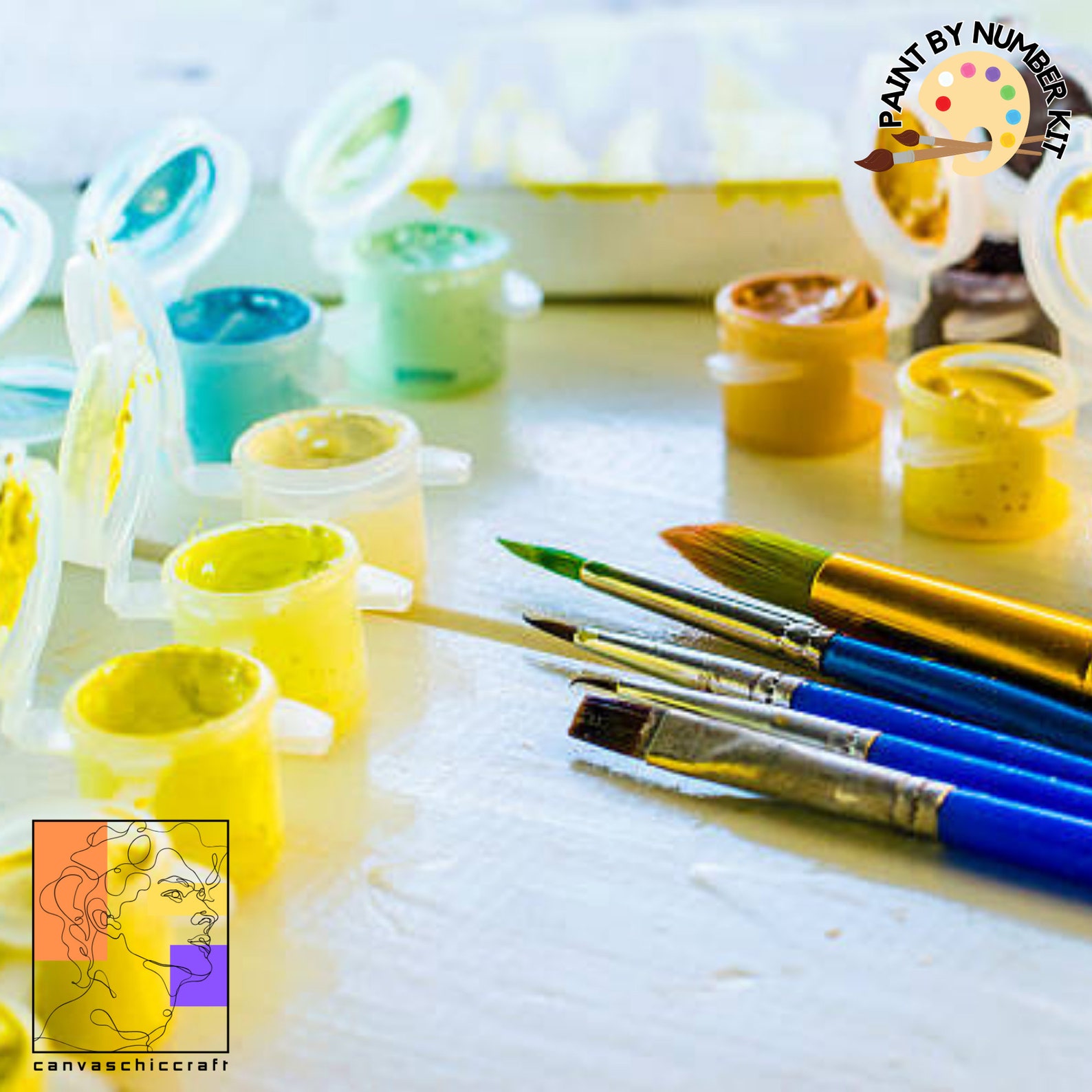 Sea Stacks Painting Kit, Landscape Diy Painting by Numbers Kit ...