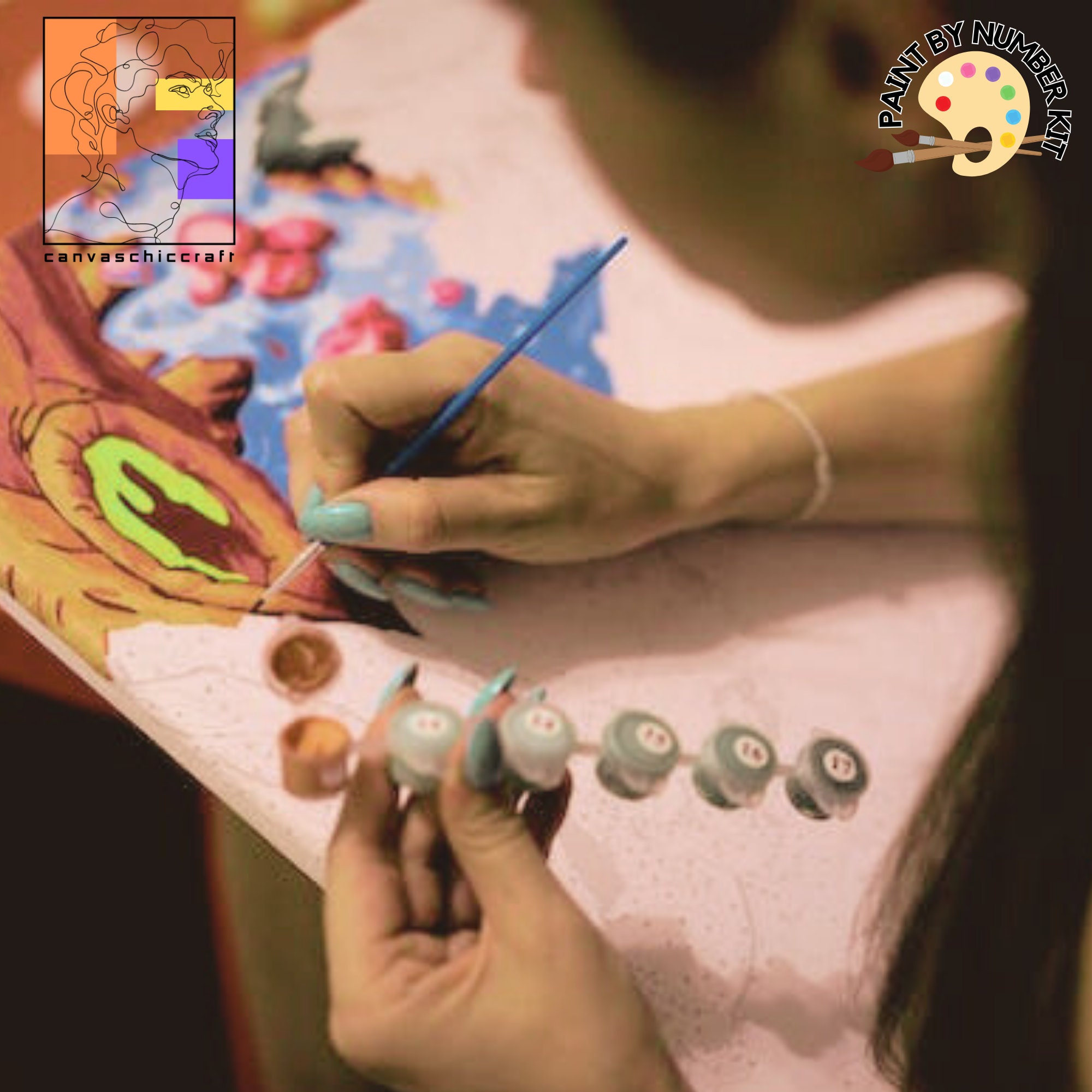 Sea Stacks Painting Kit, Landscape Diy Painting by Numbers Kit ...