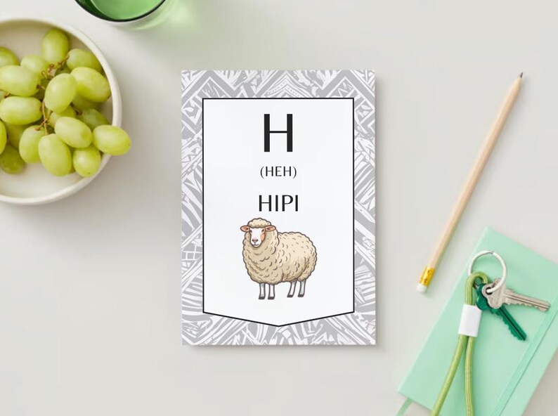 Te Reo Alphabet Flashcards for Beginners - Etsy Australia