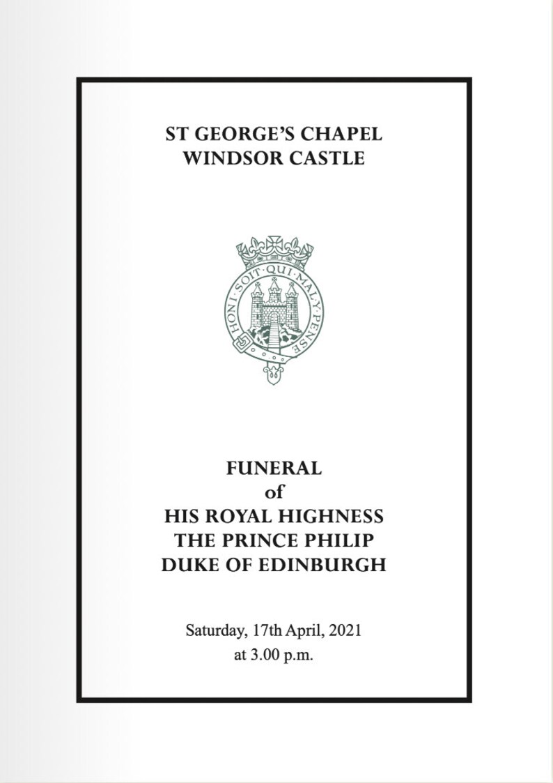 The Funeral of His Royal Highness Prince Philip Duke of Edinburgh ...