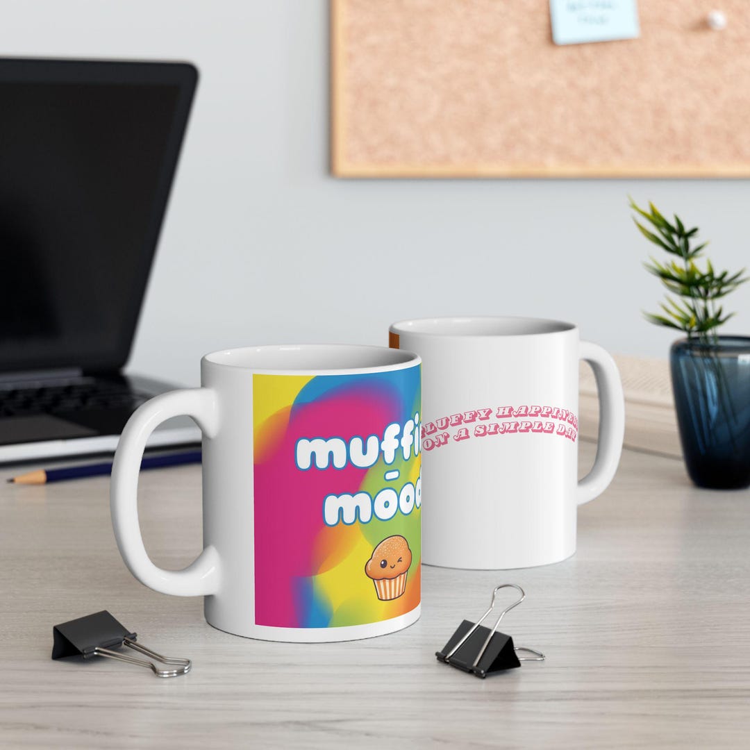 Muffin Mood Mug | Cute Kawaii Coffee Cup | Funny Gift for Friends ...