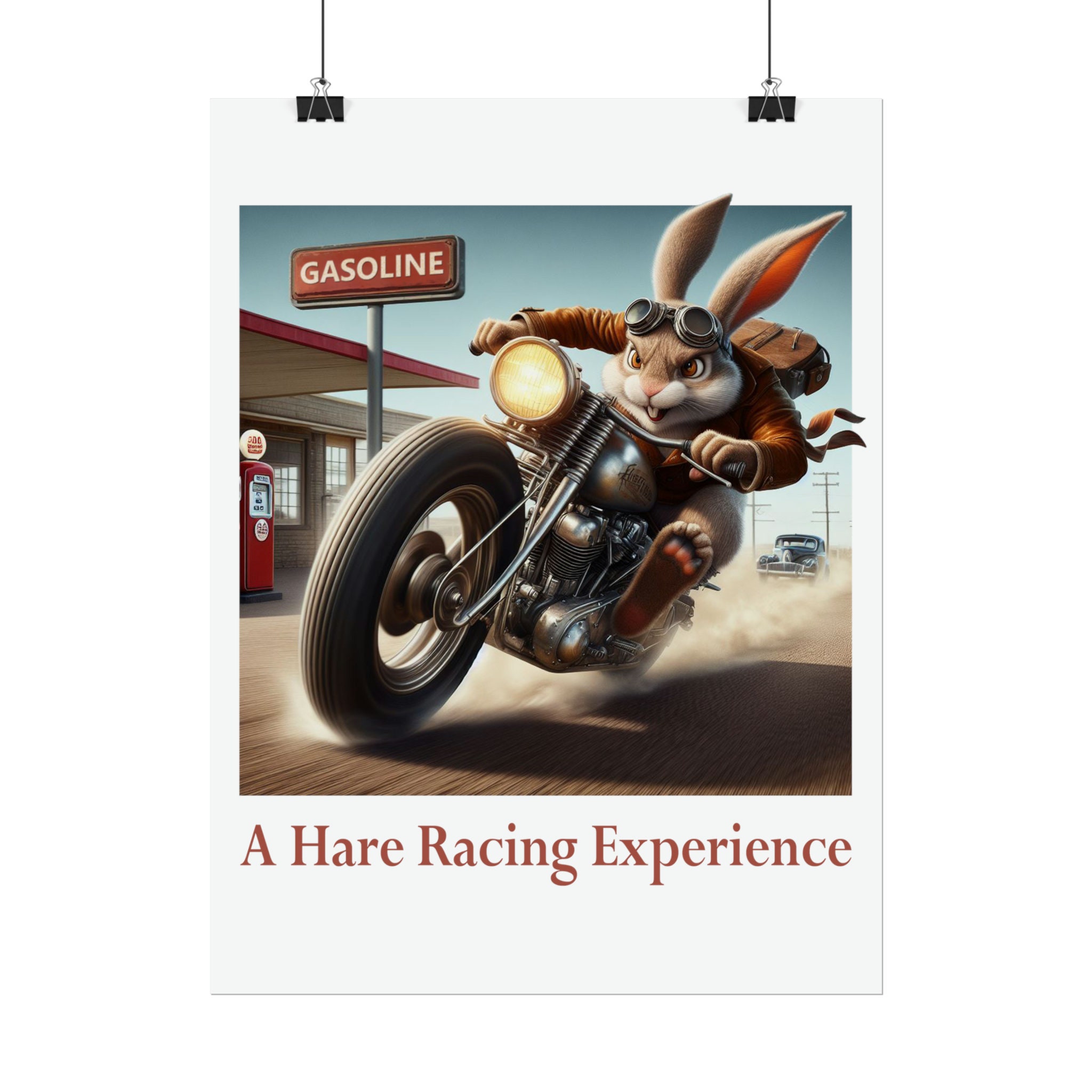 A Hare Racing Experience Poster - Etsy