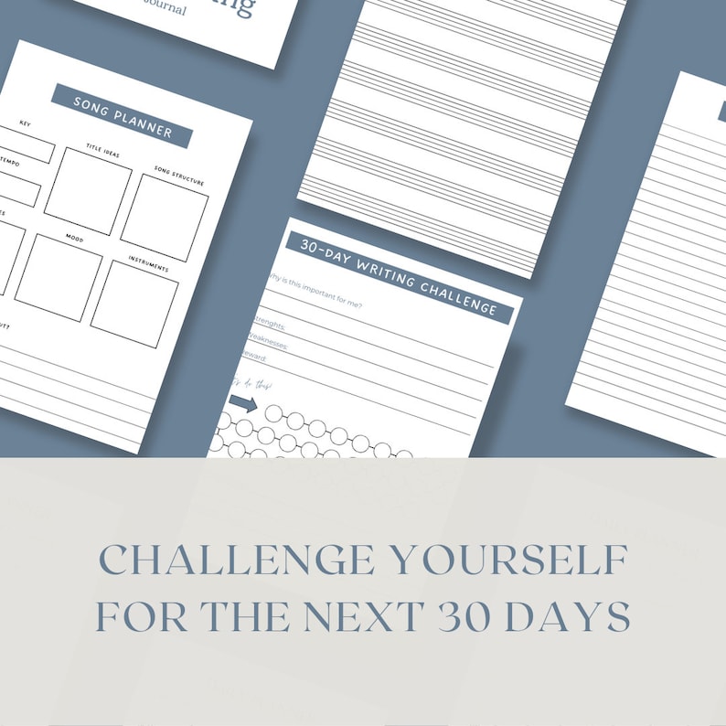 Songwriting Bundle - 30-day Challenge Included - A4 - Music Industry ...
