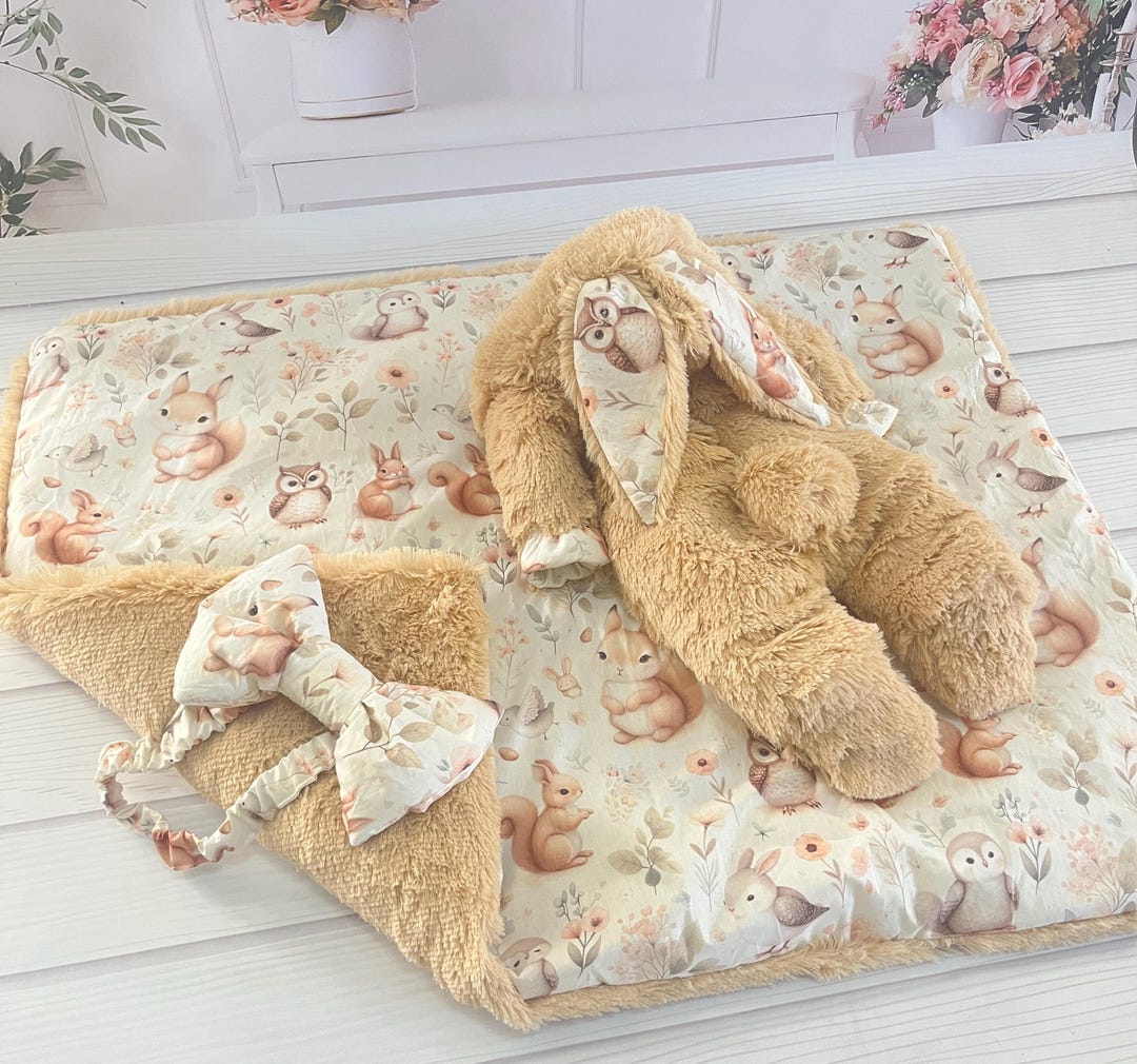 Faux Fur Bunny Romper: Newborn Jumpsuit Whith Cotton Lining - Etsy
