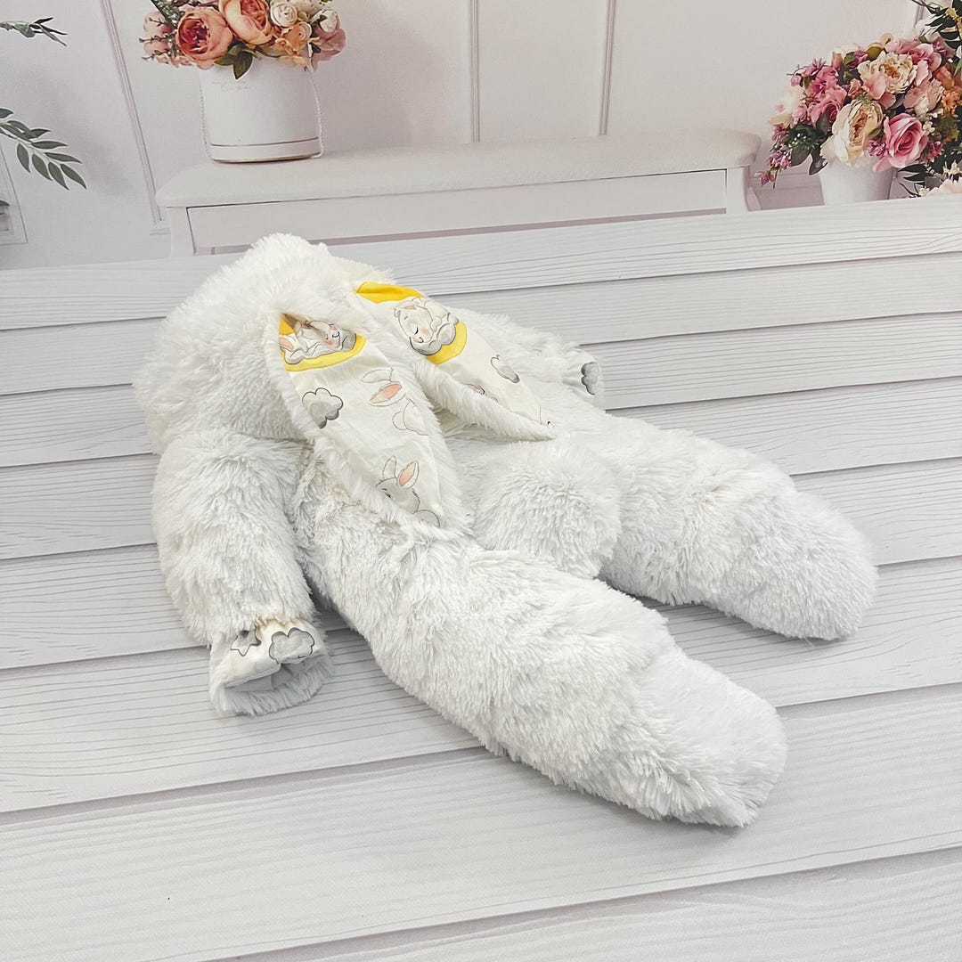 Baby Faux Fur Bunny Romper: Newborn Jumpsuit Whith Cotton Lining - Etsy