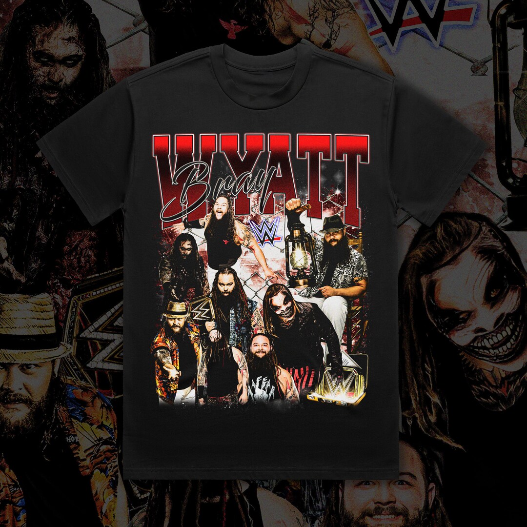 Bootleg Vintage 90s Style Bray Wyatt T-shirt WWE Wrestling the Fiend - Etsy