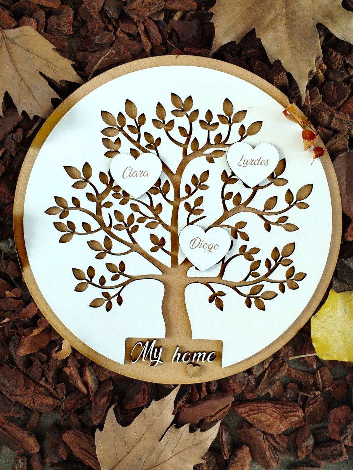 Personalized Family Tree, Wood Decoration, Tree of Life, Family Gift ...