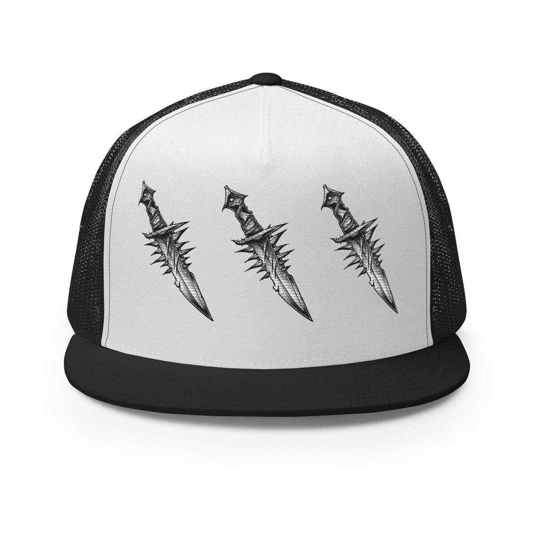 Spiky Knife Design Cap - Etsy