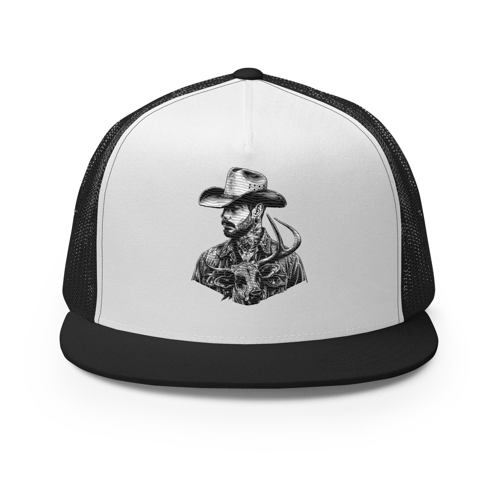 Cowboy Design Cap - Etsy